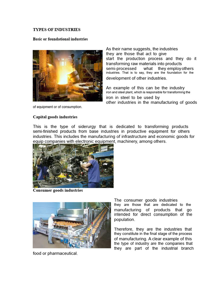 Types of Industries | PDF