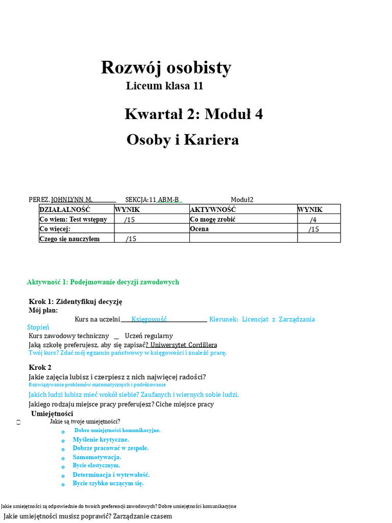 Q2 Perdev Module 4 | PDF