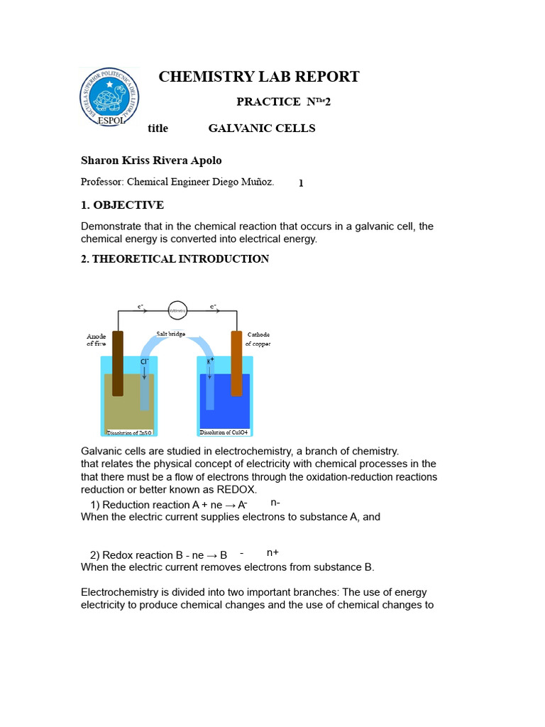 Galvanic Cells | PDF | Electrochemistry | Physical Chemistry