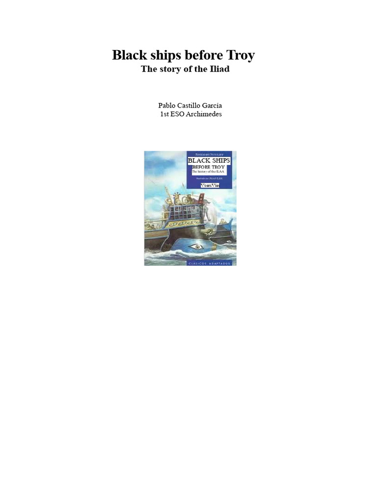 Black Ships Before Troy Overview | PDF | Hector | Achilles