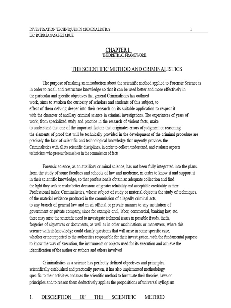 The Scientific Method and Forensic Science PDF | PDF | Scientific ...