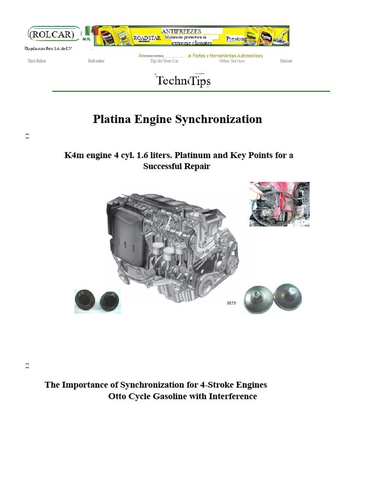 Synchronization Motor Platina Pdf Belt Mechanical Engines