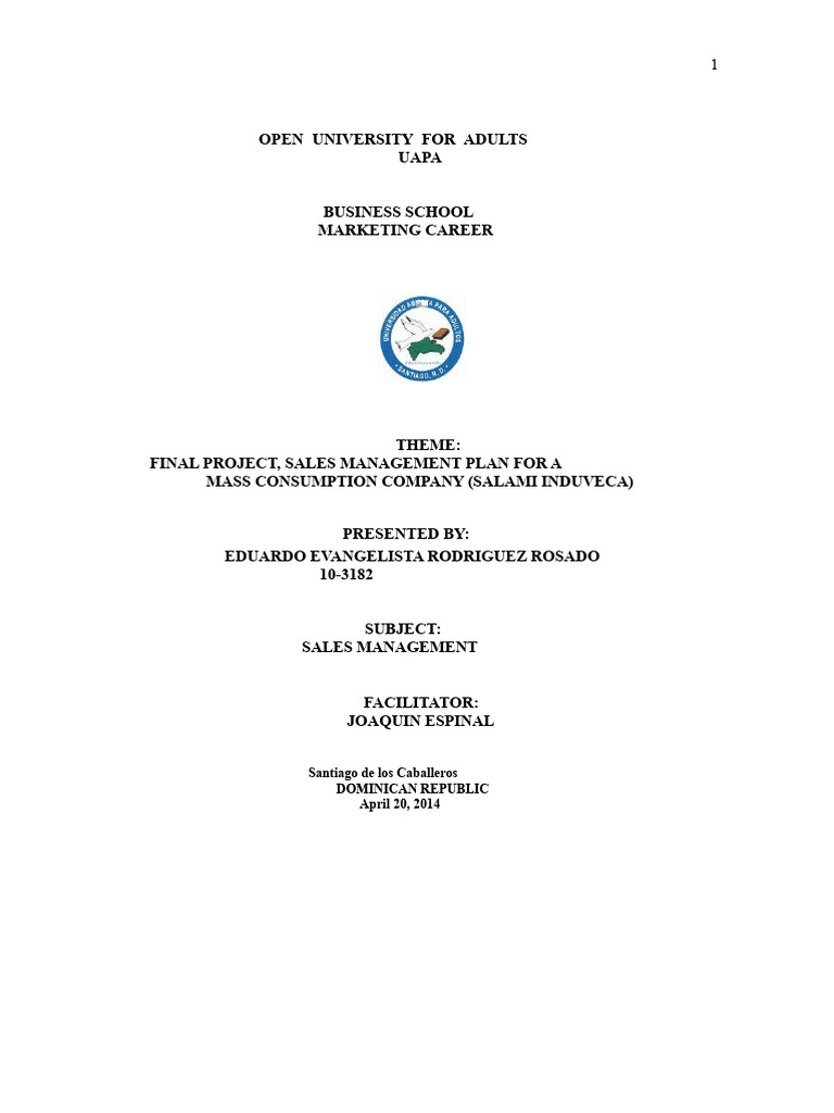 Final Project of Sales Management | PDF | Brand | Taste
