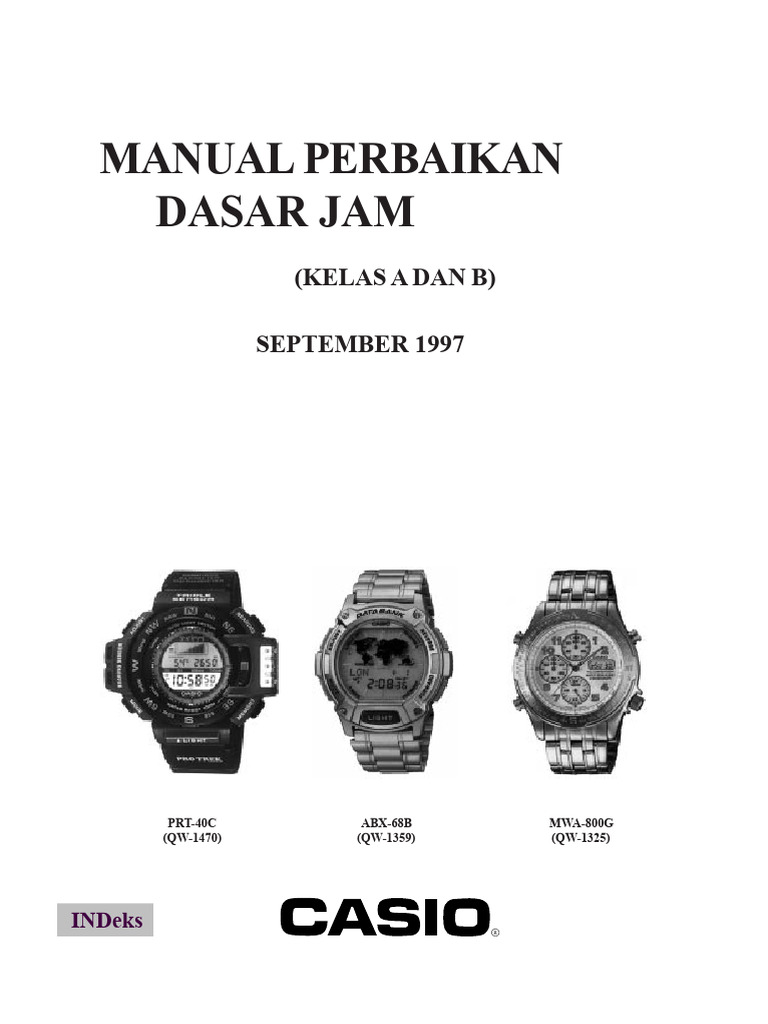 Manual Perbaikan Dasar Jam | PDF