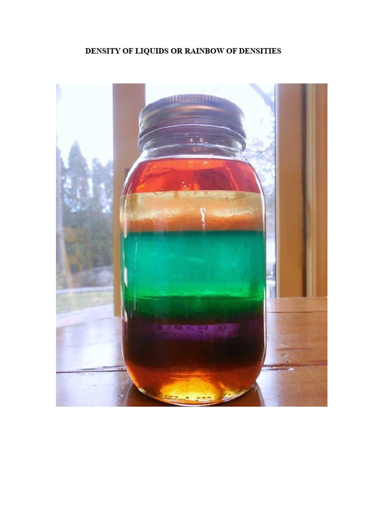 Exploring Liquid Density Variations | PDF | Density | Liquids