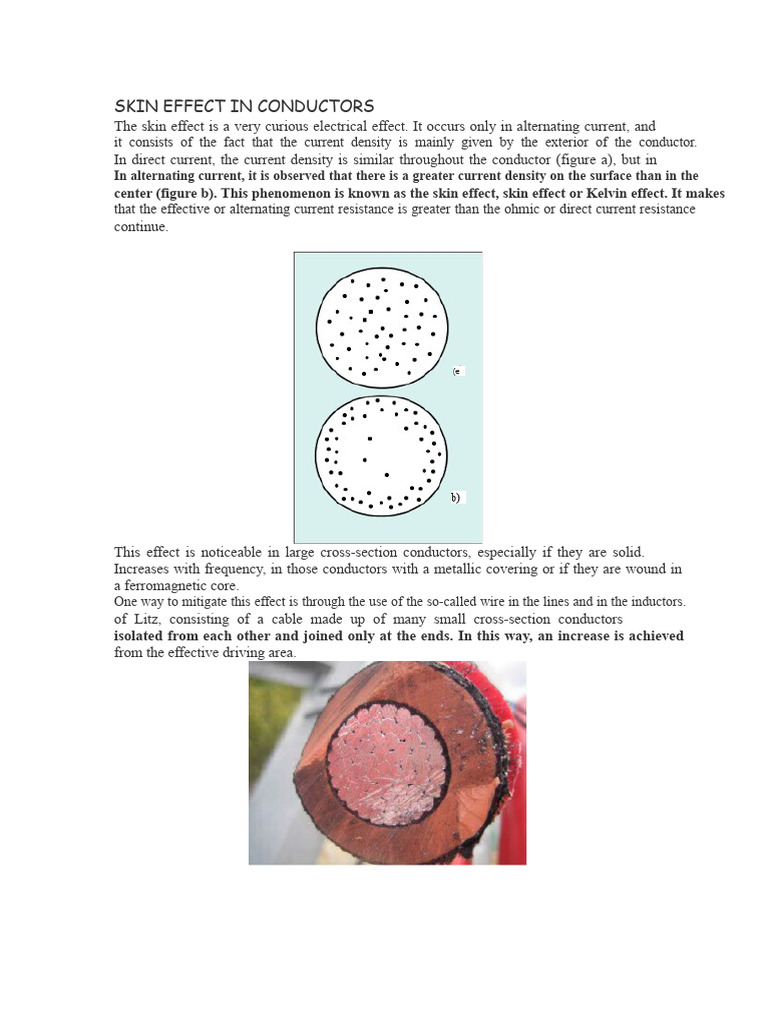 Skin Effect in Conductors | PDF | Alternating Current | Electric Current