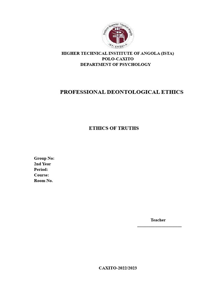 The Ethics of Truths | PDF | Truth | Reason