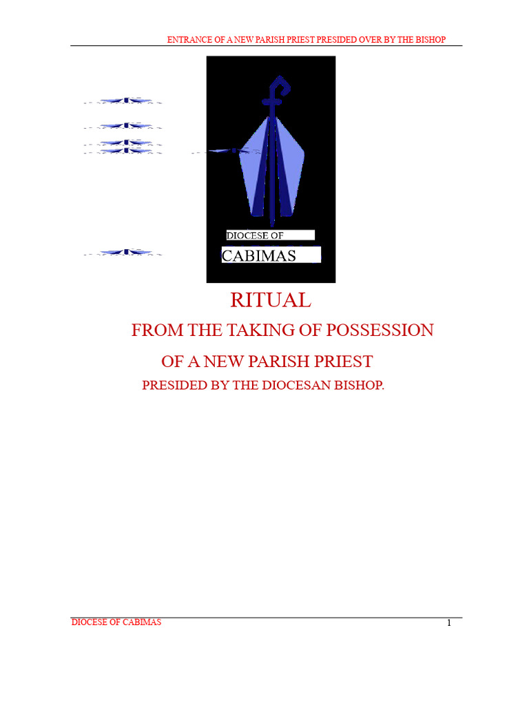 New Parish Priest Installation Ritual | PDF | Eucharist | Catholic Church