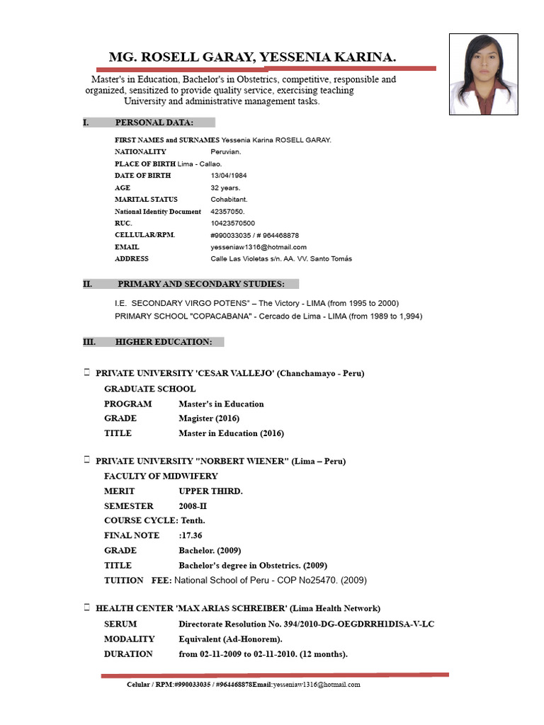 CV Template | PDF | Midwife | Obstetrics