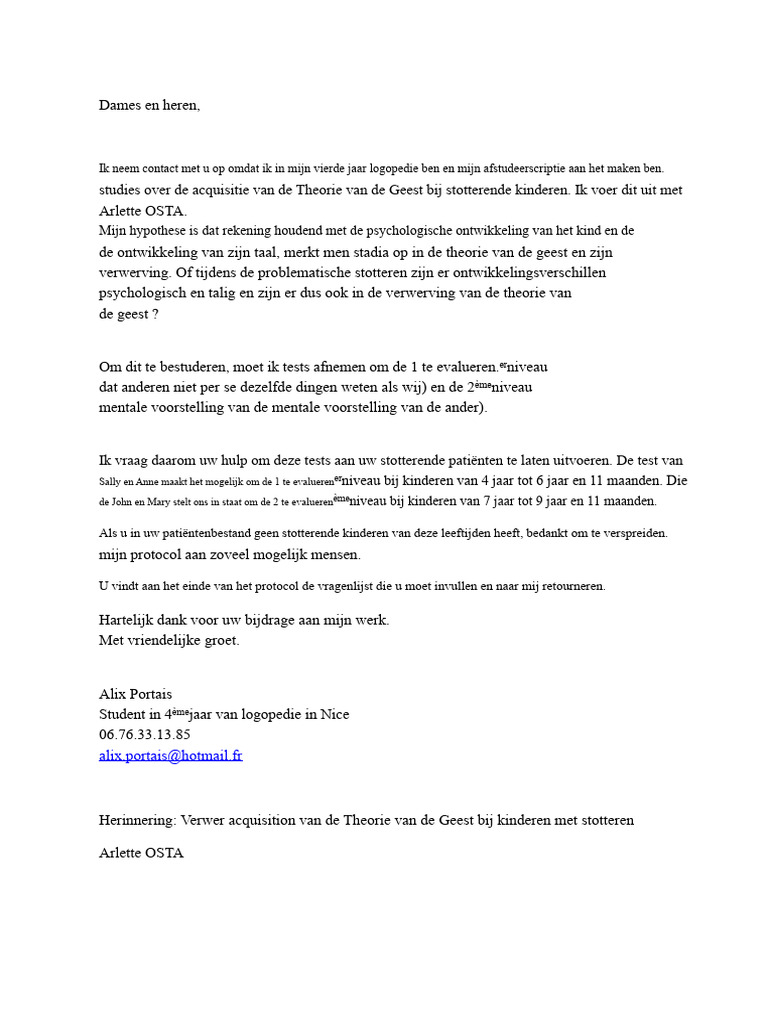 Test Sally Anne | PDF