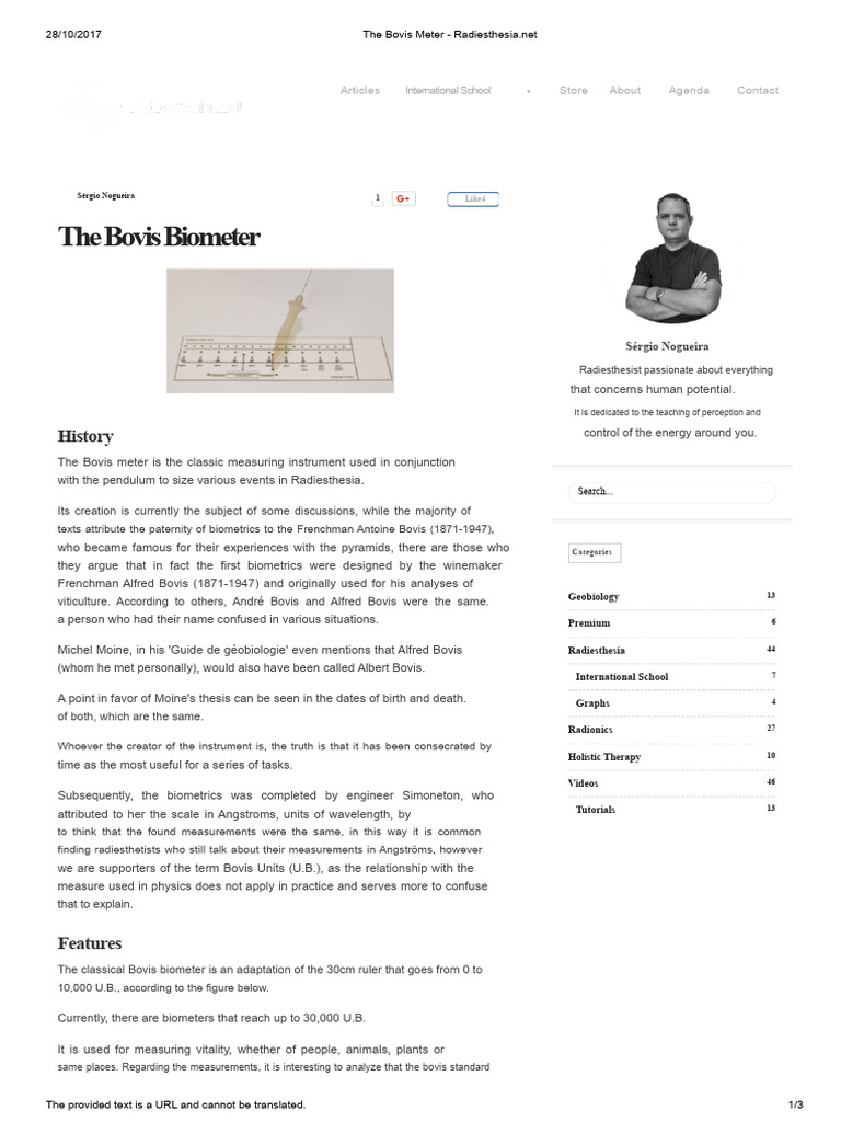 Understanding the Bovis Meter | PDF | Temperature | Fahrenheit