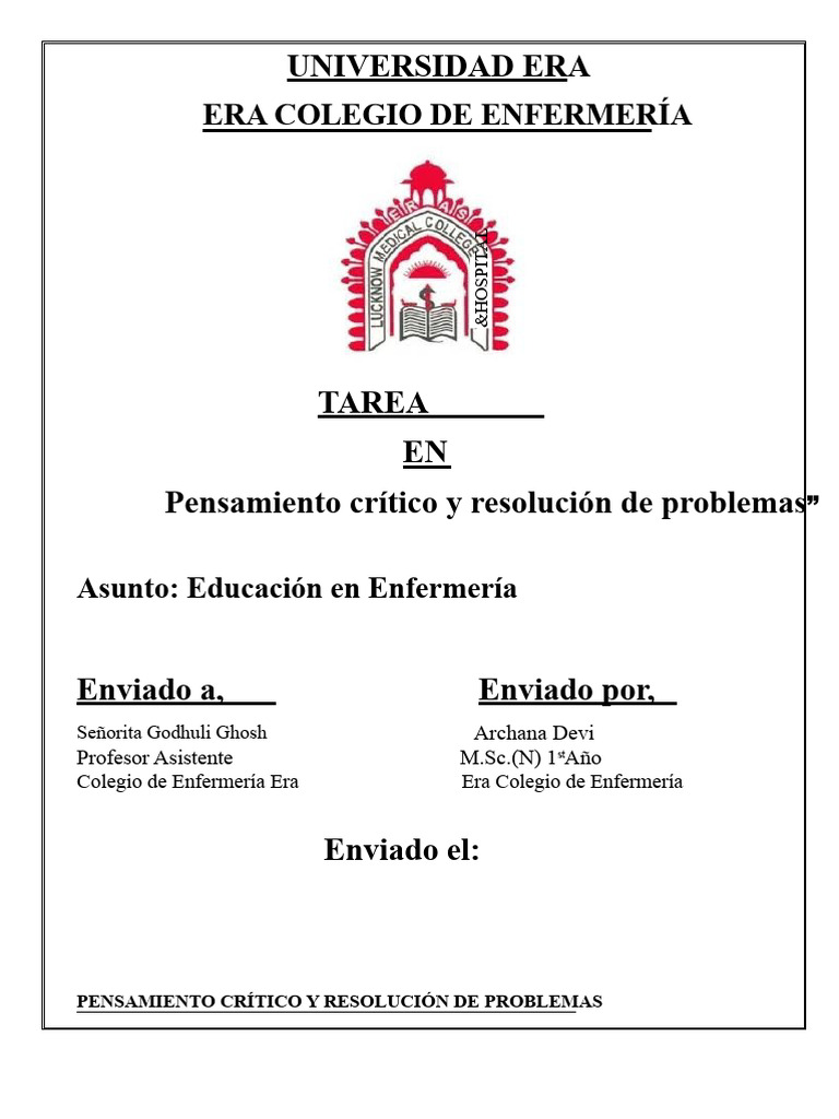 Pensamiento Crítico y Resolución de Problemas | PDF | Pensamiento ...