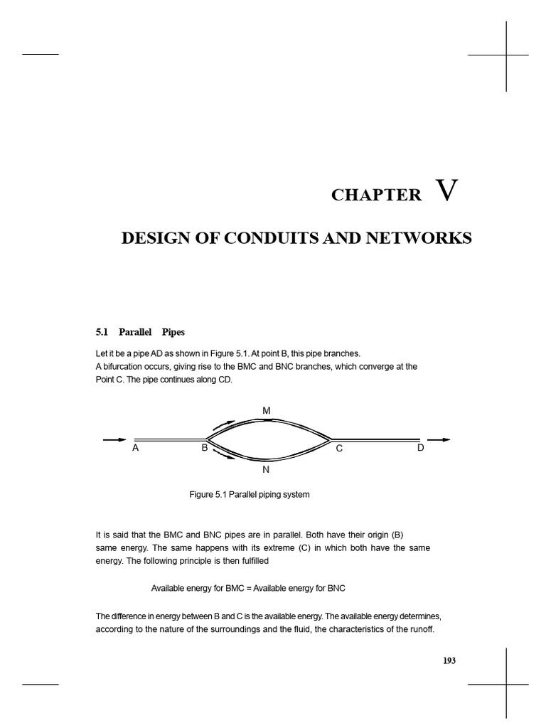 Parallel Pipe Flow Design Principles | PDF | Pump | Fluid Mechanics