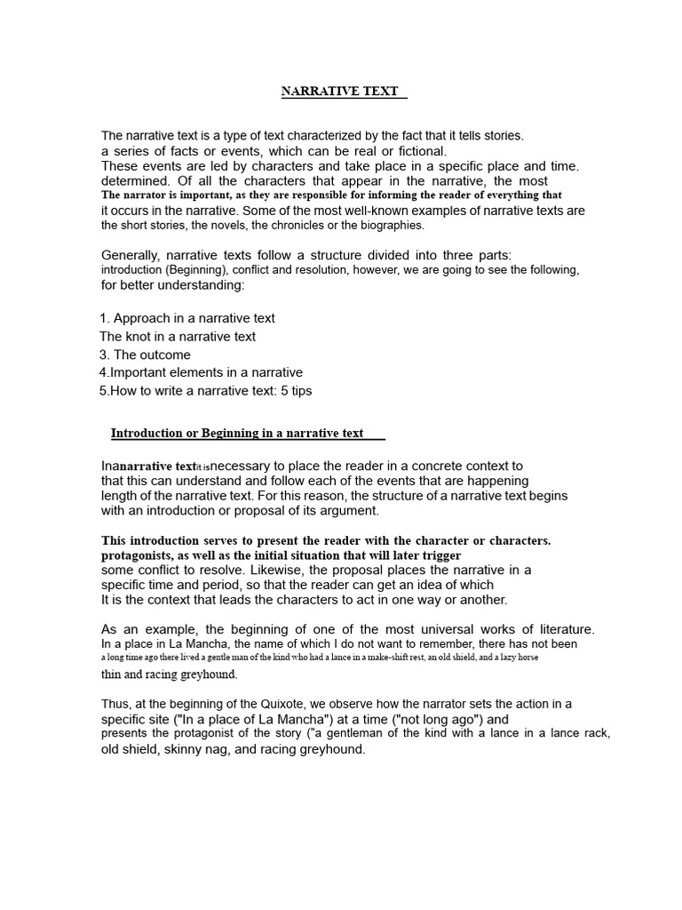 Understanding Narrative Text Structure | PDF | Narrative | Narration