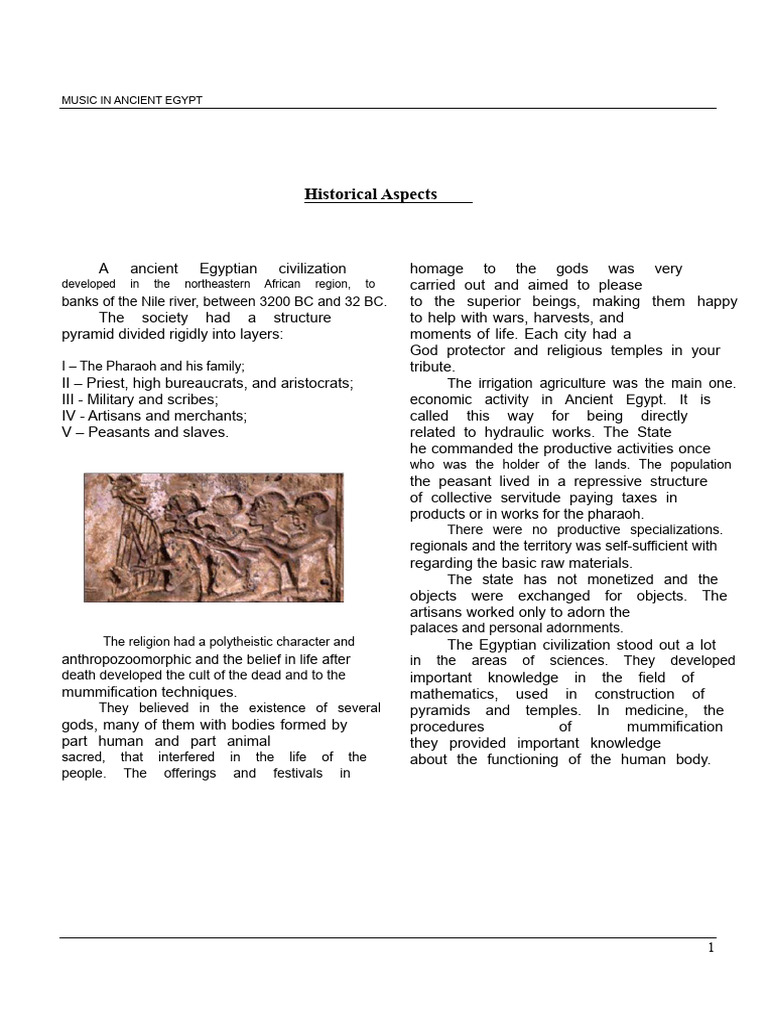 Music in Ancient Egypt | PDF | Ancient Egypt | Musical Instruments