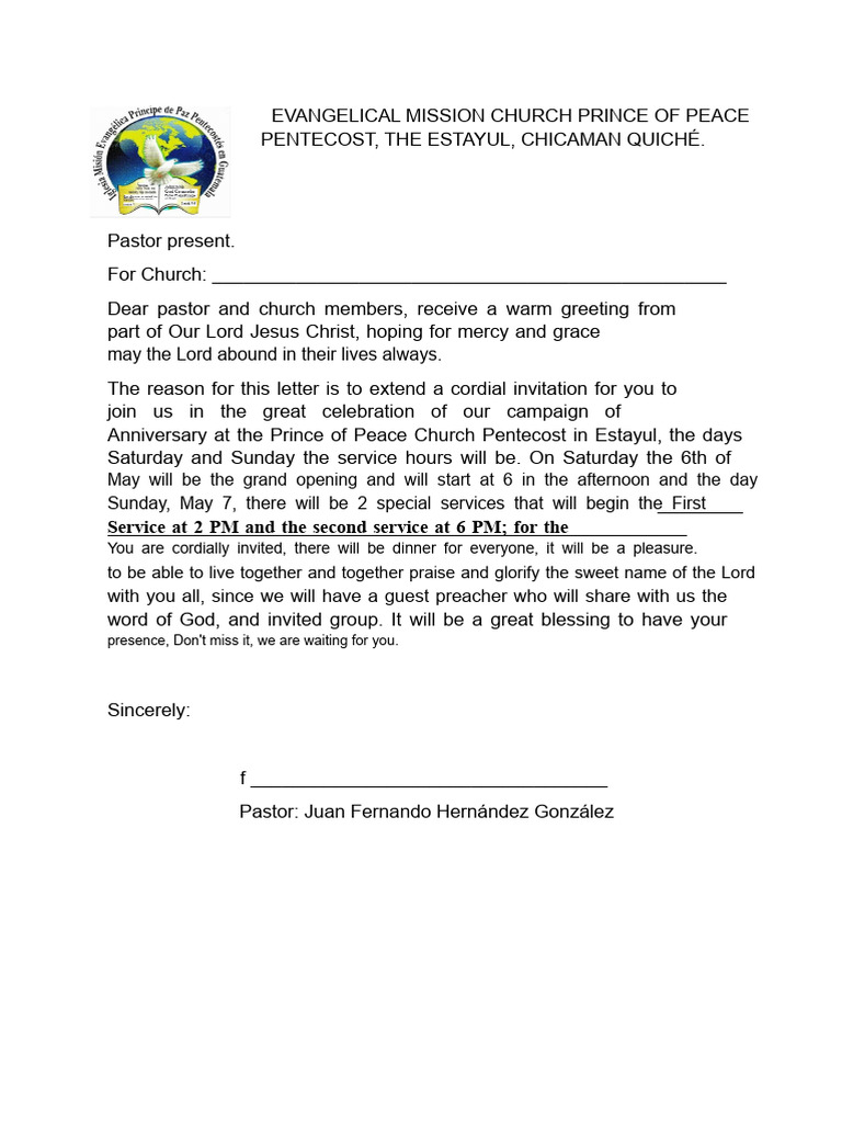 Invitation Letter | PDF