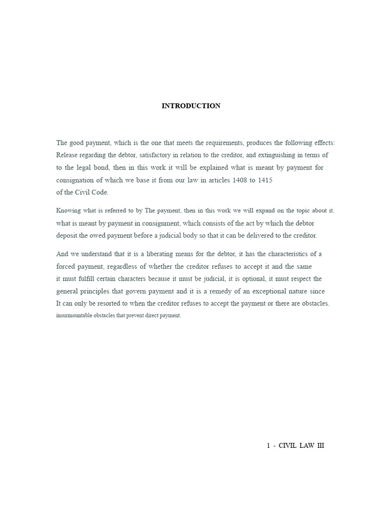 Analysis of Payment by Consignment | PDF | Payments | Creditor