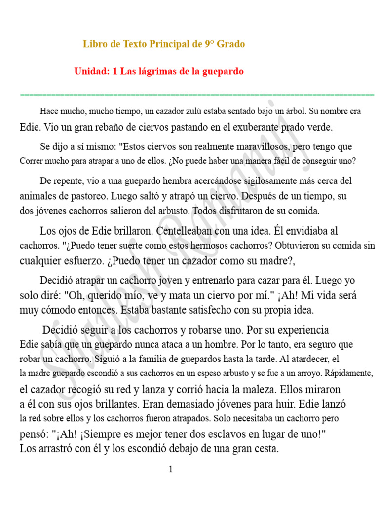 Lágrimas de Guepardo | PDF | Leopardo | Depredación