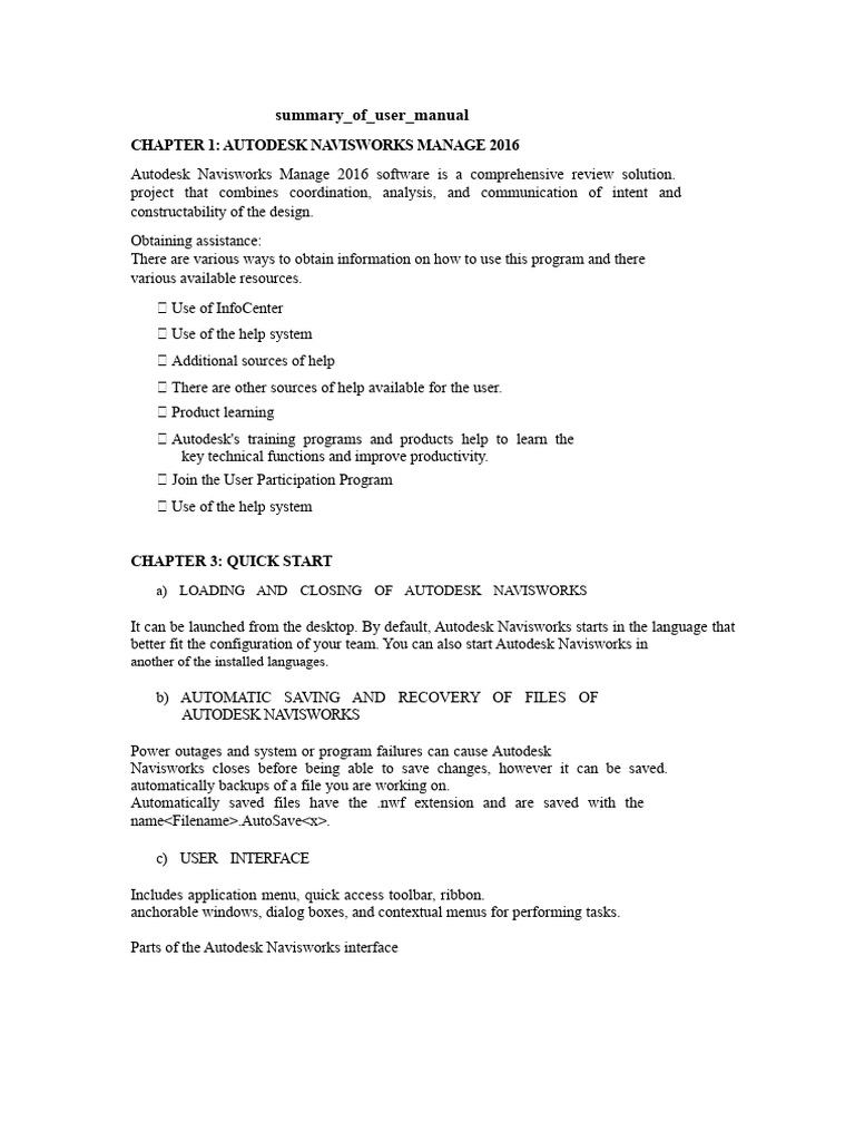 Autodesk Navisworks Manage 2016 Guide | PDF | Graphical User Interfaces ...