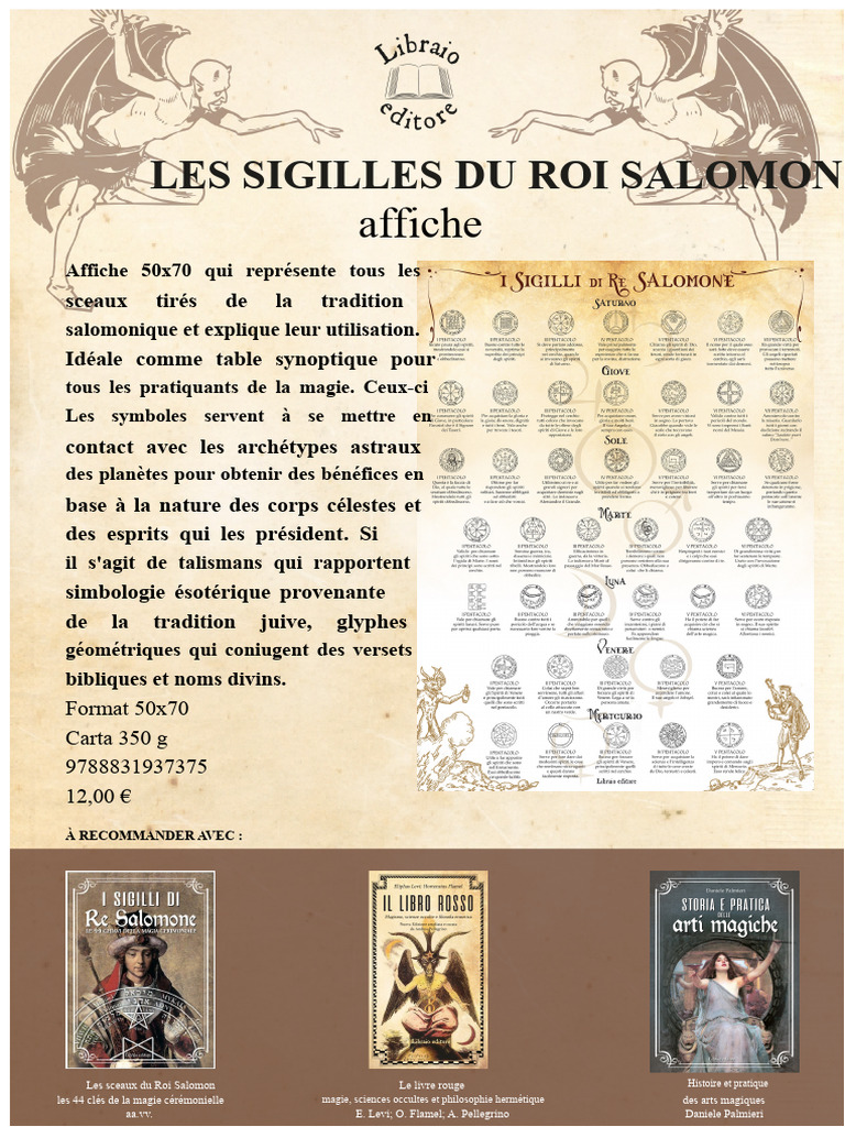 SCELLÉS DU ROI SALOMON POSTER Fiche | PDF