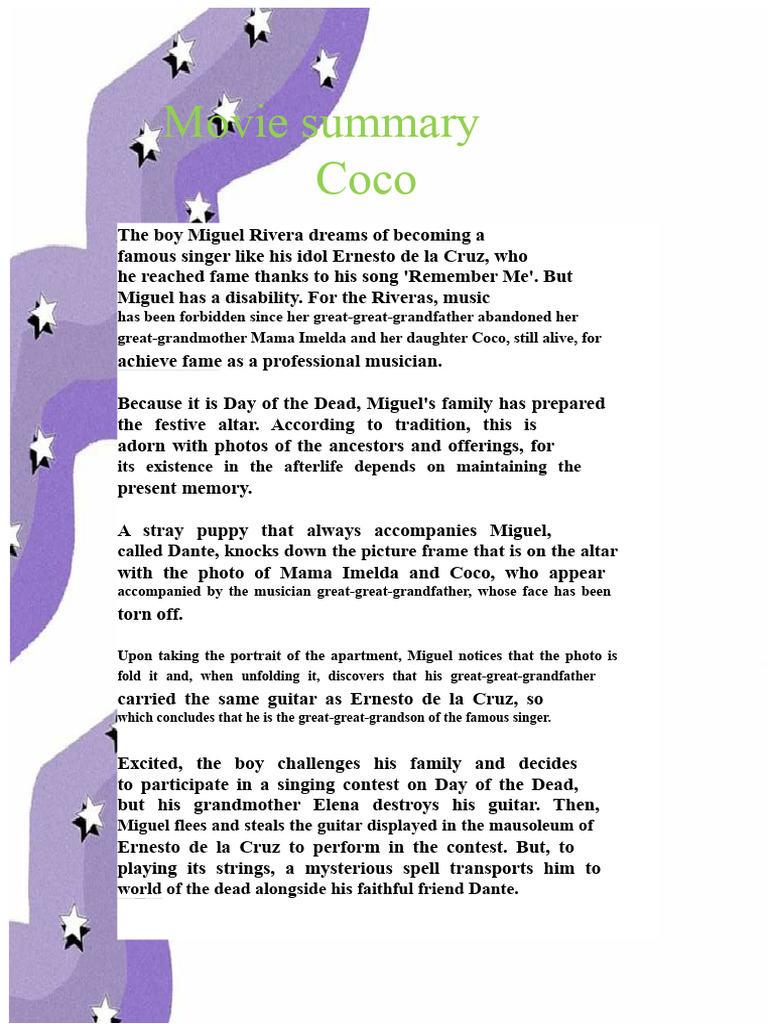 Coco: Miguel's Musical Journey | PDF