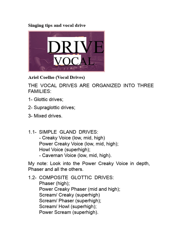 Vocal Techniques for Range Expansion | PDF | Human Voice | Human Throat