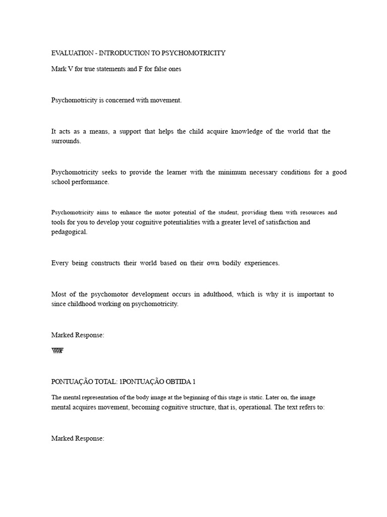 Evaluation - Introduction To Psychomotor Skills | PDF | Pedagogy | Learning