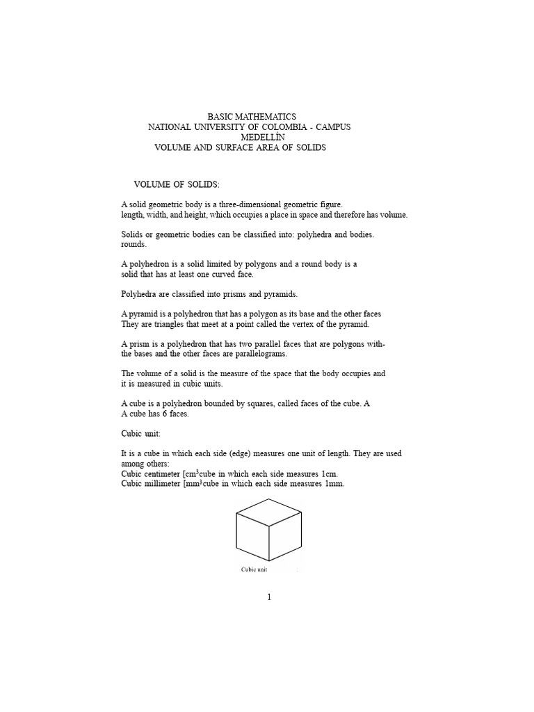 04 - Volume and Surface Area of Solids | PDF | Area | Sphere