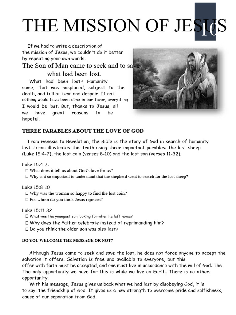 Jesus' Universal Mission Explained | PDF | Jesus | The Gospel