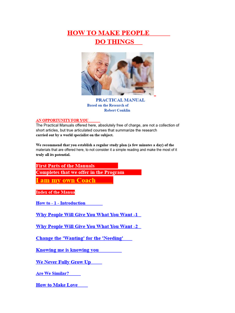 How To Make People Do Things (Part 1) | PDF | Love | Thought