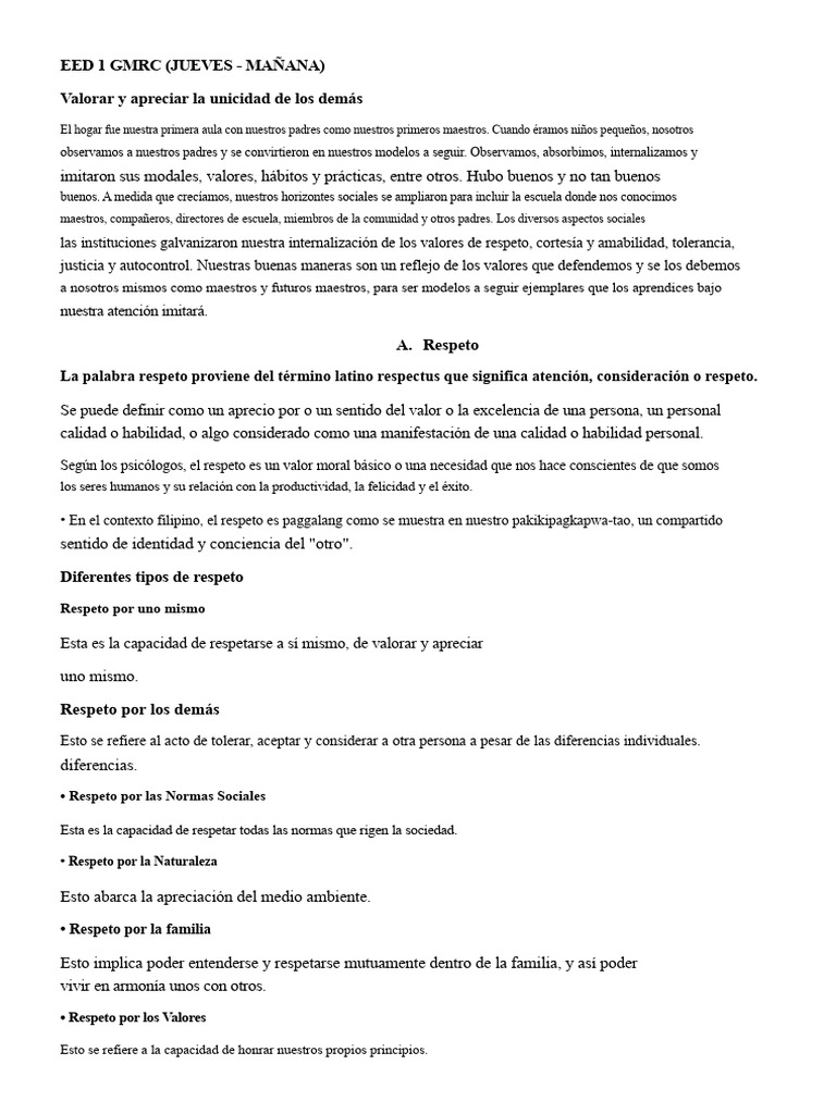 Eed 1 GMRC Revisor | PDF | Tolerancia | Comportamiento