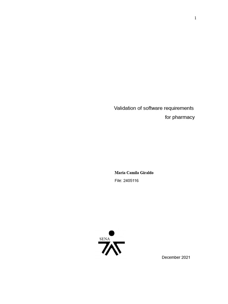 Pharmacy Software Requirements Validation | PDF | Password | Pharmacy