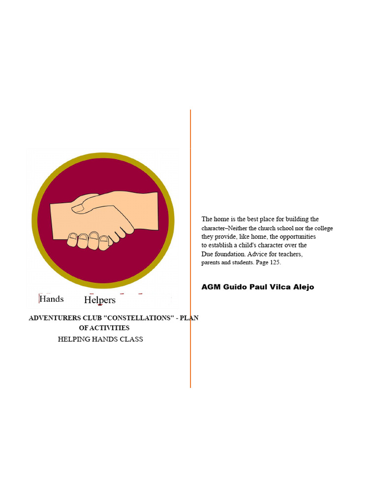 Adventurers Club Helping Hands Guide | PDF