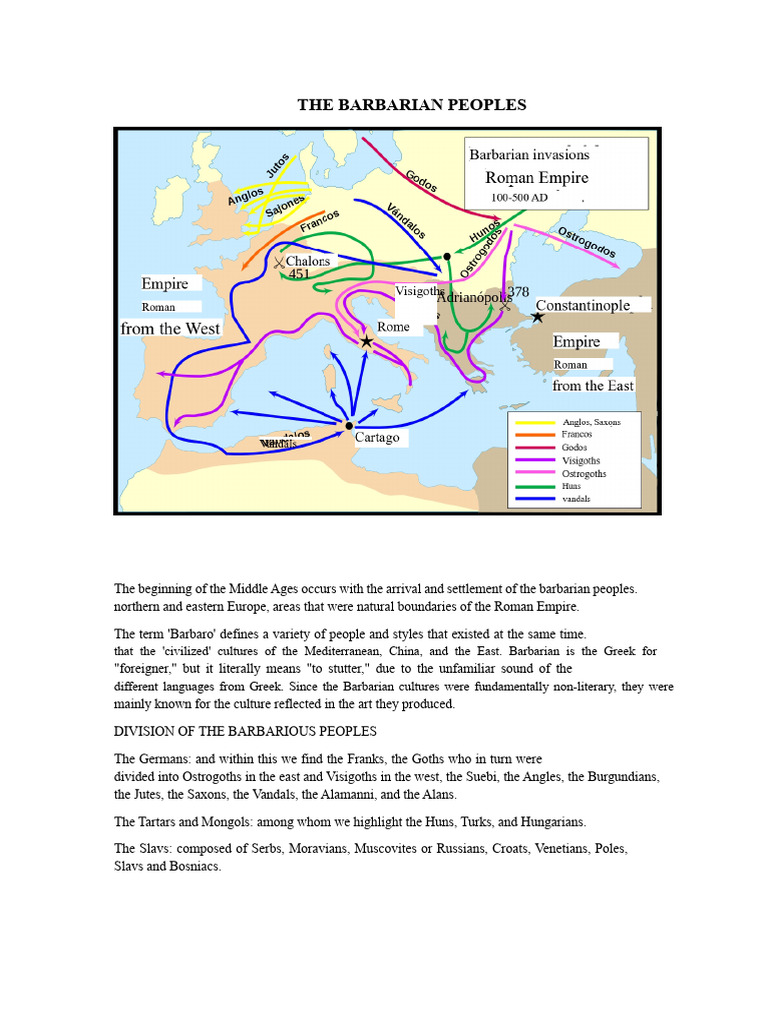 Barbarian Peoples and Their Impact | PDF | Germanic Peoples | Europe