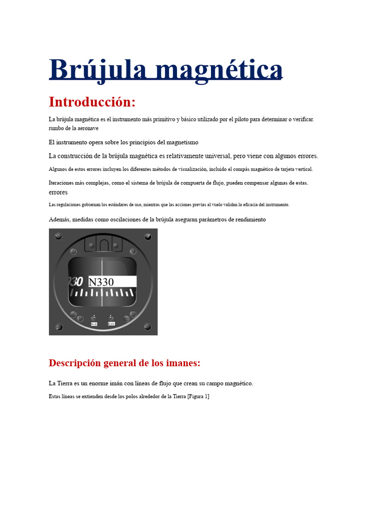 Brújula Magnética | PDF | Brújula | Imán