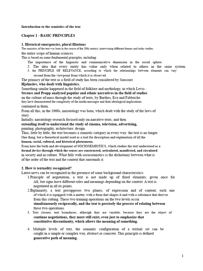 SEMIOTICS, Introduction To The Semiotics of The Text | PDF | Semantics ...
