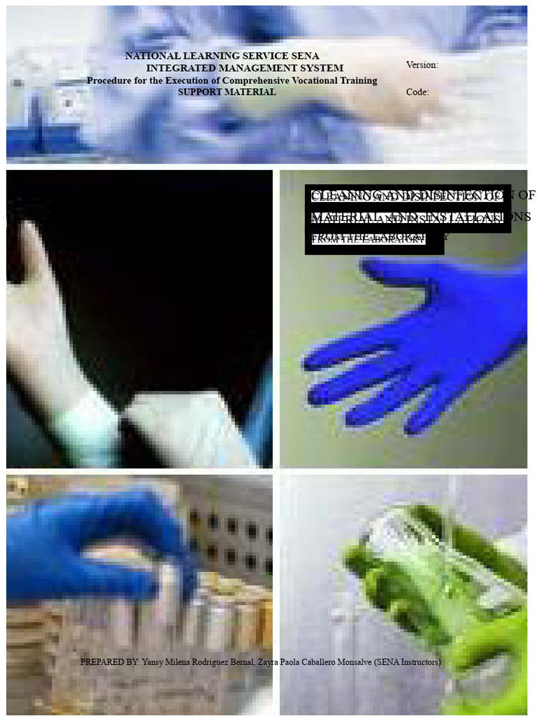 Laboratory Cleaning and Disinfection Guide | PDF | Sterilization ...