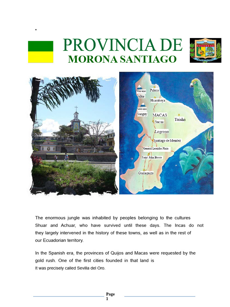 Morona Santiago: History and Culture Overview | PDF
