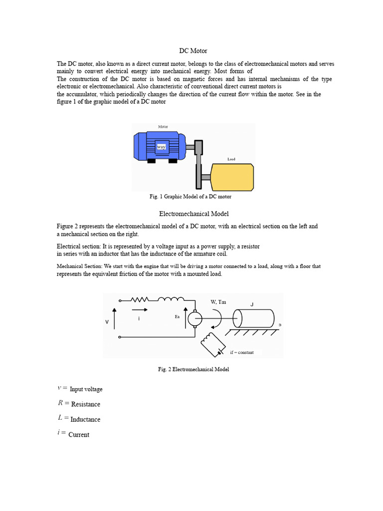 DC Motor Transfer Function | PDF | Electric Motor | Direct Current