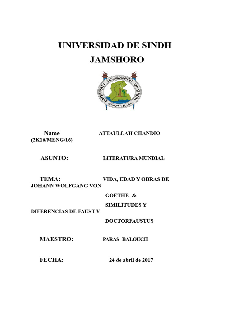 Comparación de Fausto y Faustus | PDF | Fausto | Johann Wolfgang von Goethe