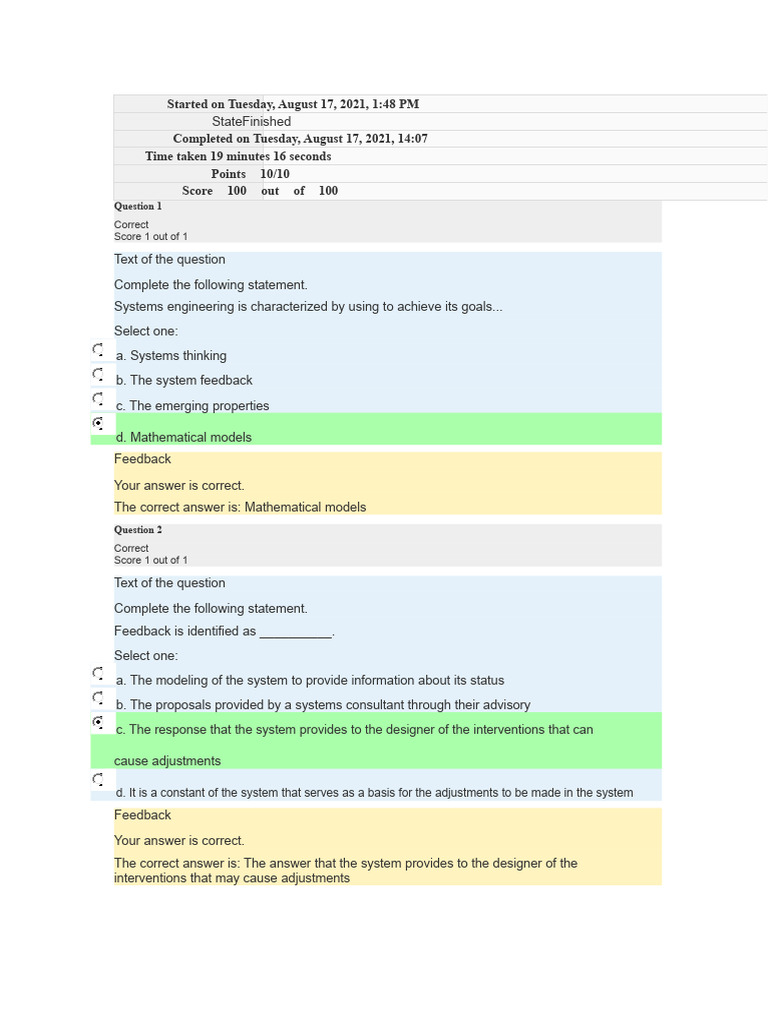 System Design Concepts Exam (First Attempt) | PDF | System