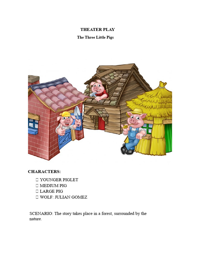 The 3 Little Pigs | PDF | Pig