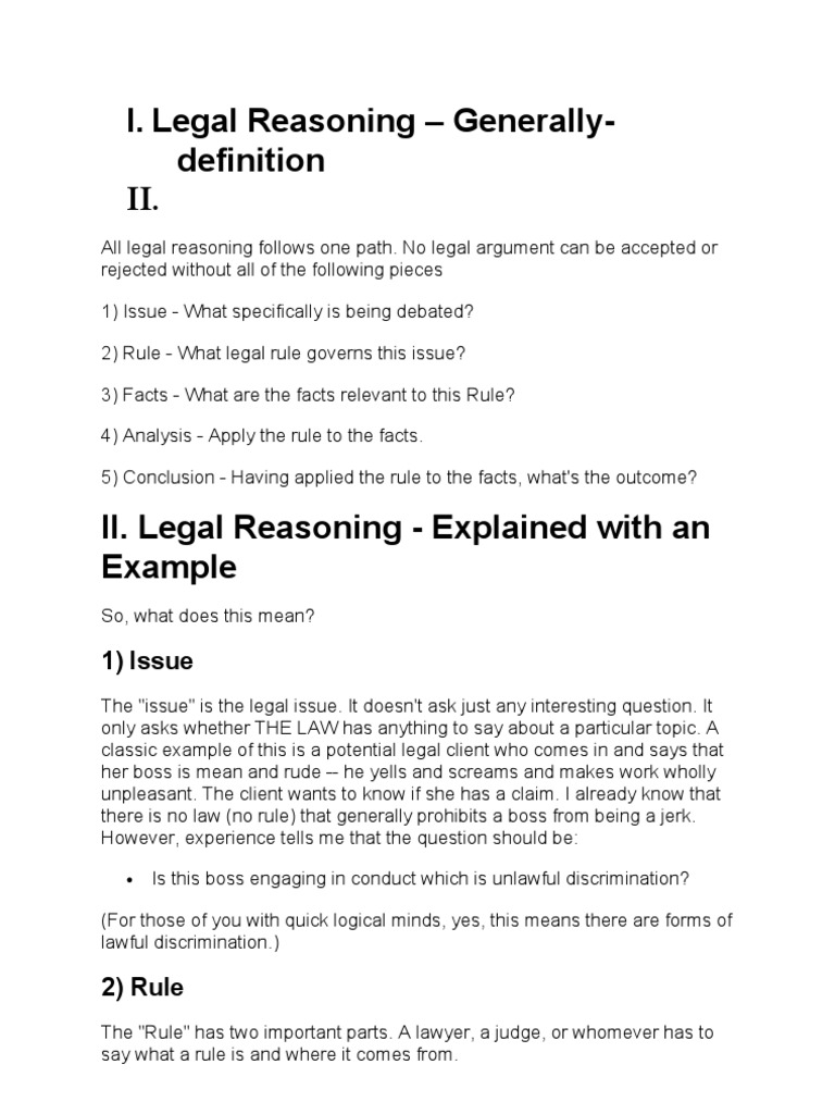 Legal Reasoning | PDF | Deductive Reasoning | Argument
