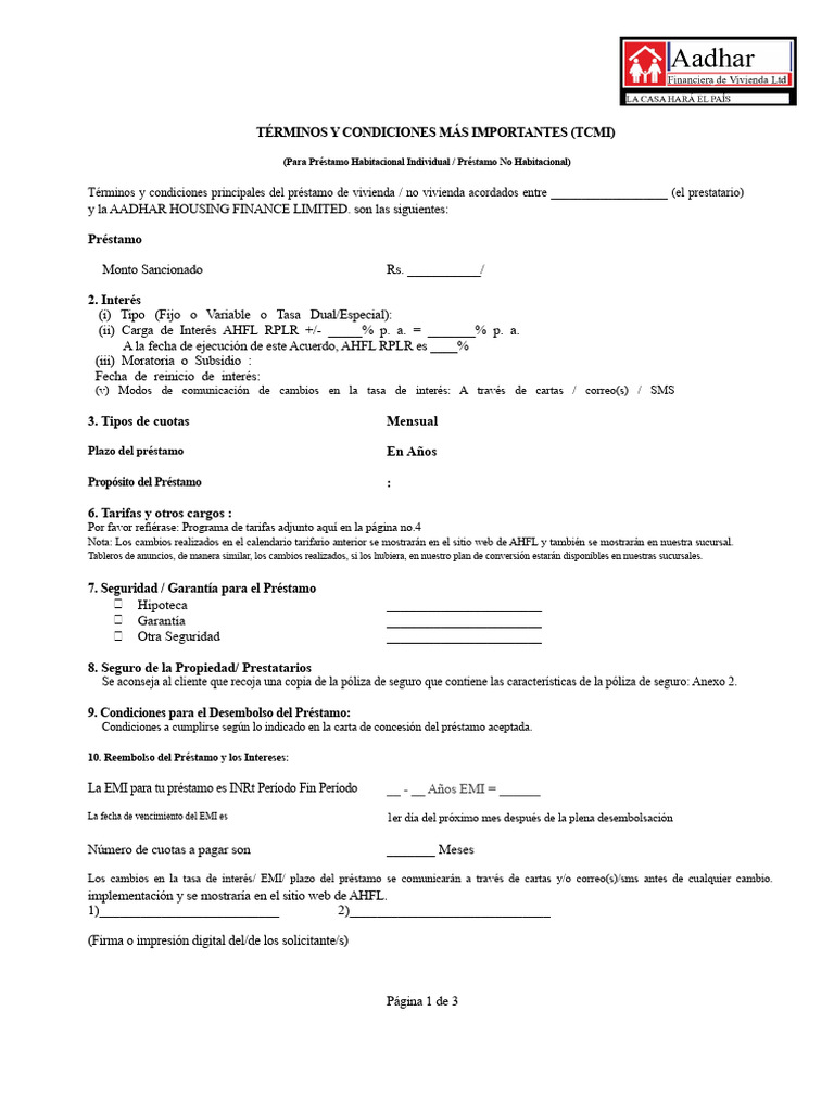 Mitc PDF | PDF | Préstamos | Bancario