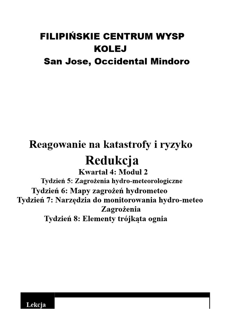 QRT 4 DRRR Tydzien 5 8 | PDF