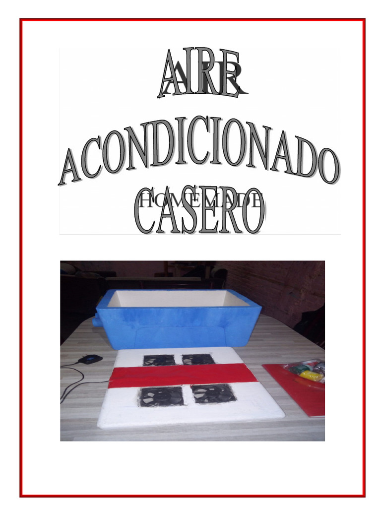 Homemade Air Conditioner Project | PDF | Air Conditioning | Engineering ...