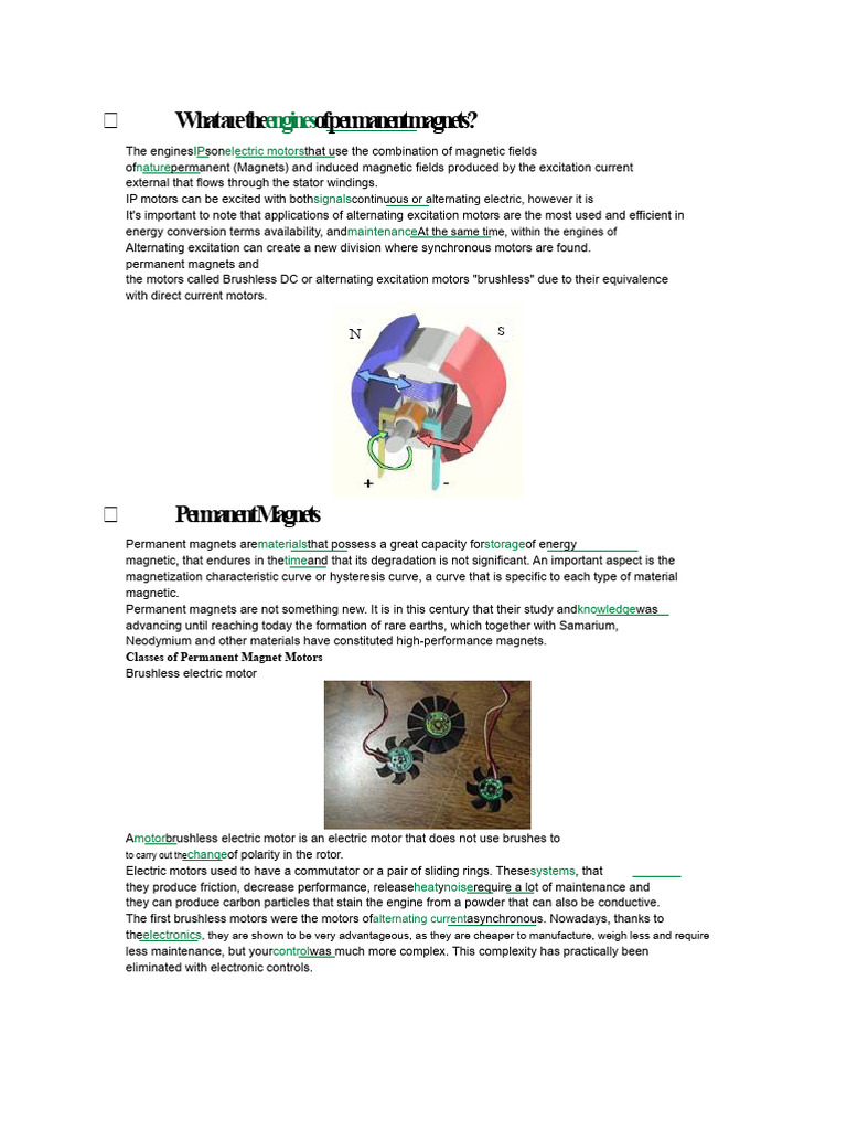 Understanding Permanent Magnet Motors | PDF | Electric Motor | Machines