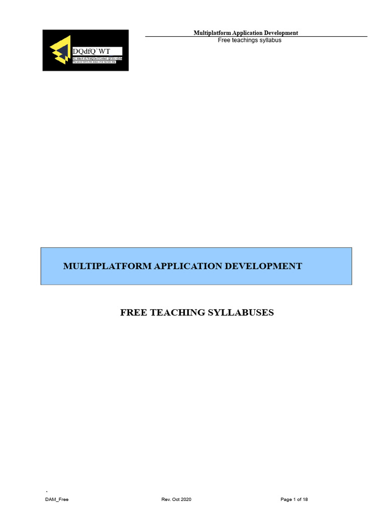 Multiplatform Application Development | PDF | Databases | Xml