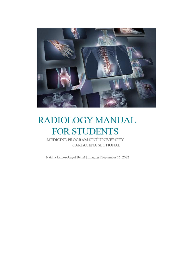 Radiology Manual For Students | PDF | Radiography | Medical Ultrasound