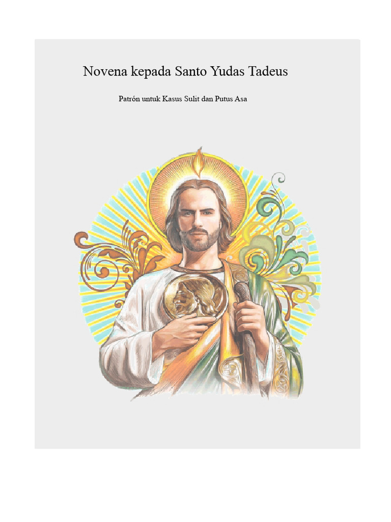Novena Kepada Santo Yudas Tadeus | PDF